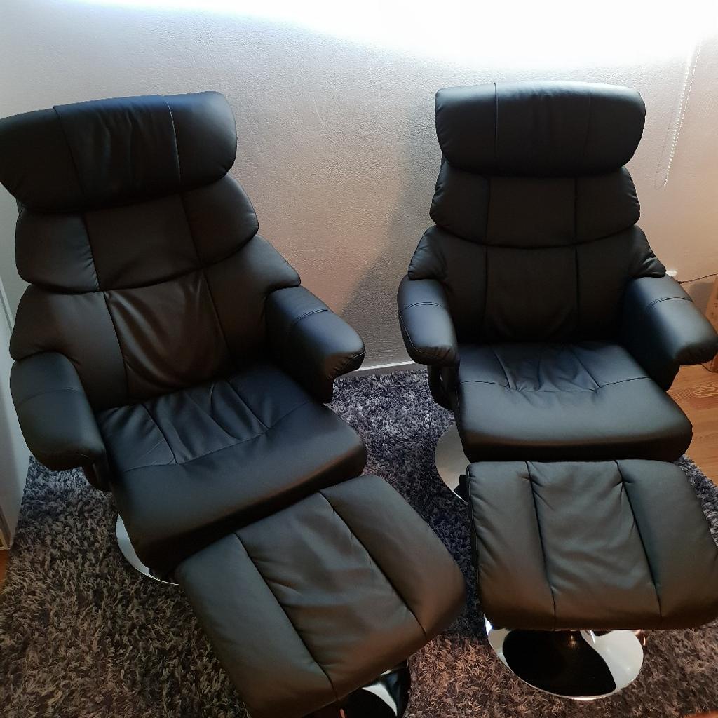 (2 st.) Fåtöljer. Modell: Hasselager (Svart) in 18165 Brevik for SEK ...