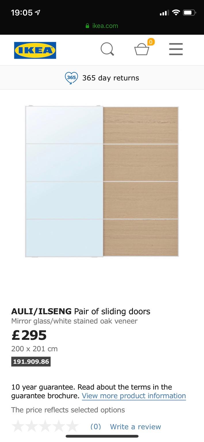 Ikea pax sliding door wardrobe in IG2 Redbridge für 175,00 £ zum ...