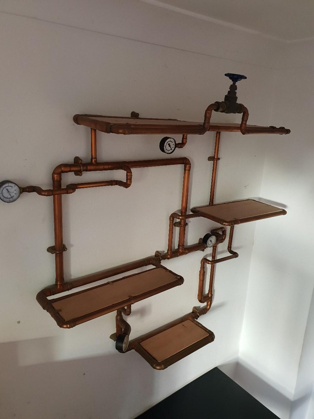 Handmade copper pipe shelves in E13 Newham for £150.00 for sale | Shpock