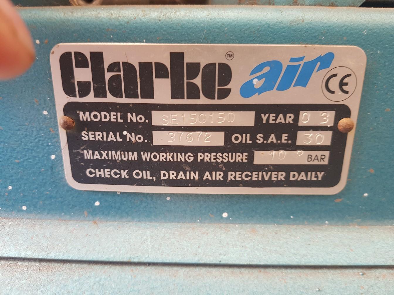 Clarke 200 litre 3hp air compressor in B24 Birmingham für £ 200,00 zum ...