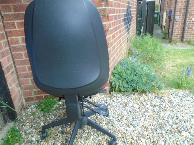 Red office typist chair with lumbar support in PE2 Peterborough for £25 ...