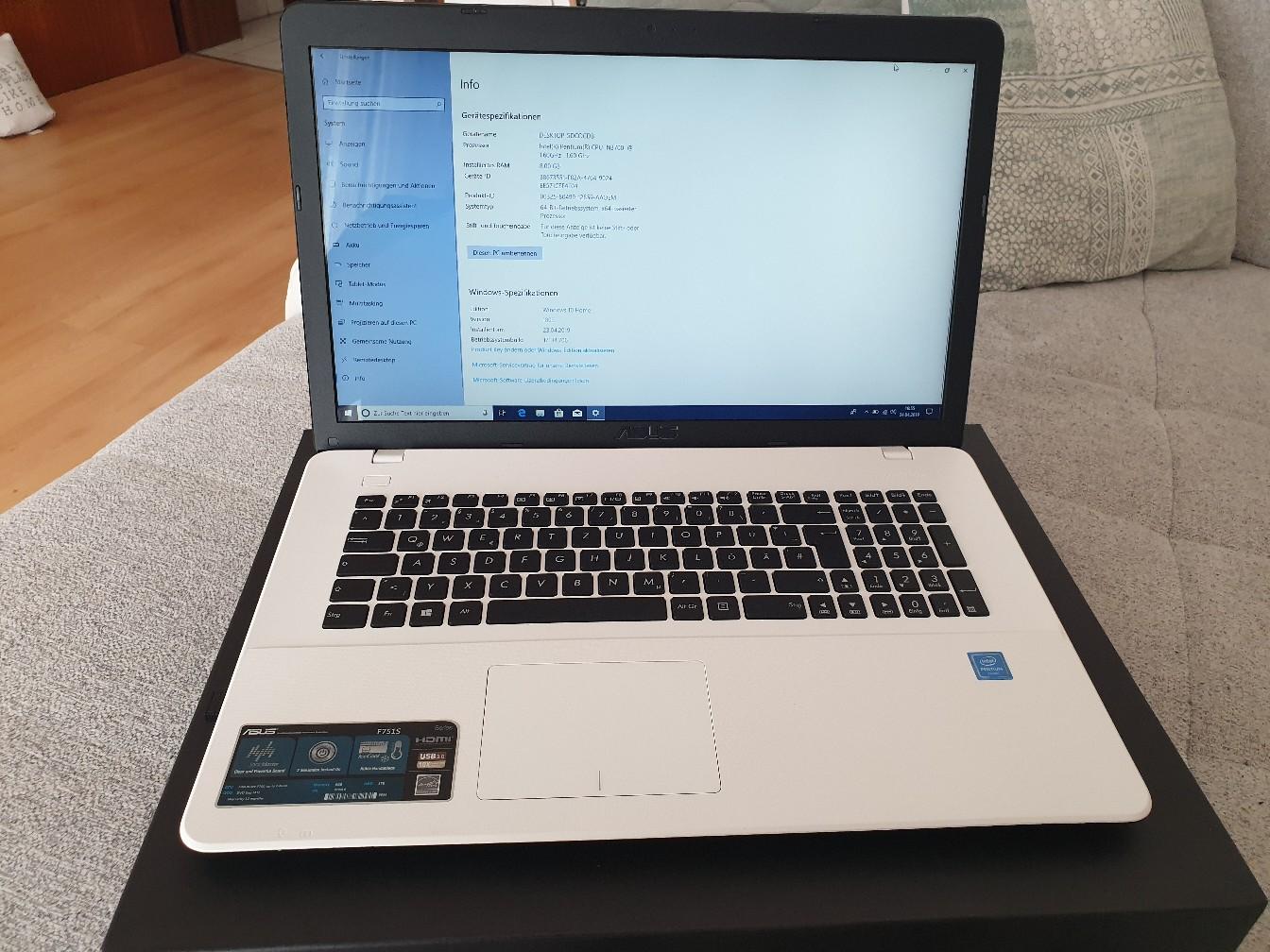 Asus F751s Laptop in 68723 Schwetzingen for €189.00 for sale | Shpock