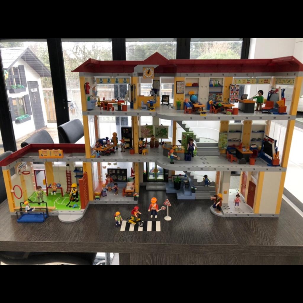 Playmobile school, extension, gym & zebra cro in London for £115.00 for ...