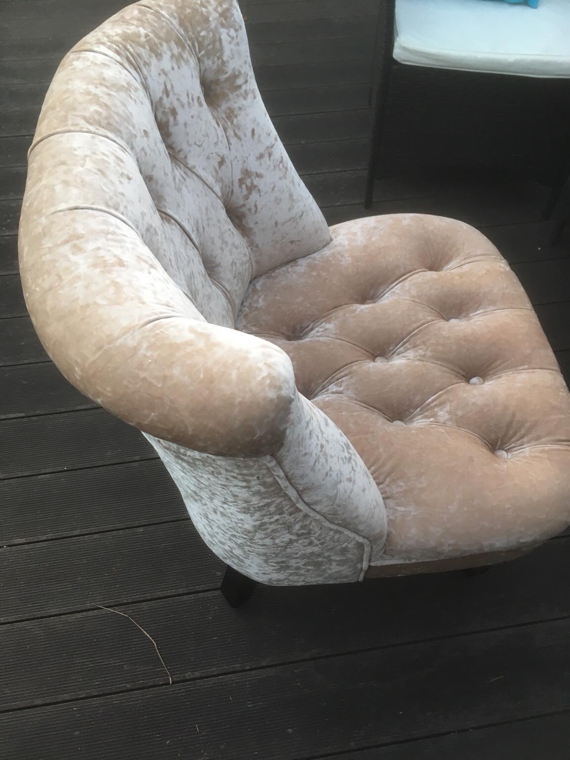 Homesense velvet chair in GL3 Tewkesbury für 60,00 £ zum Verkauf ...