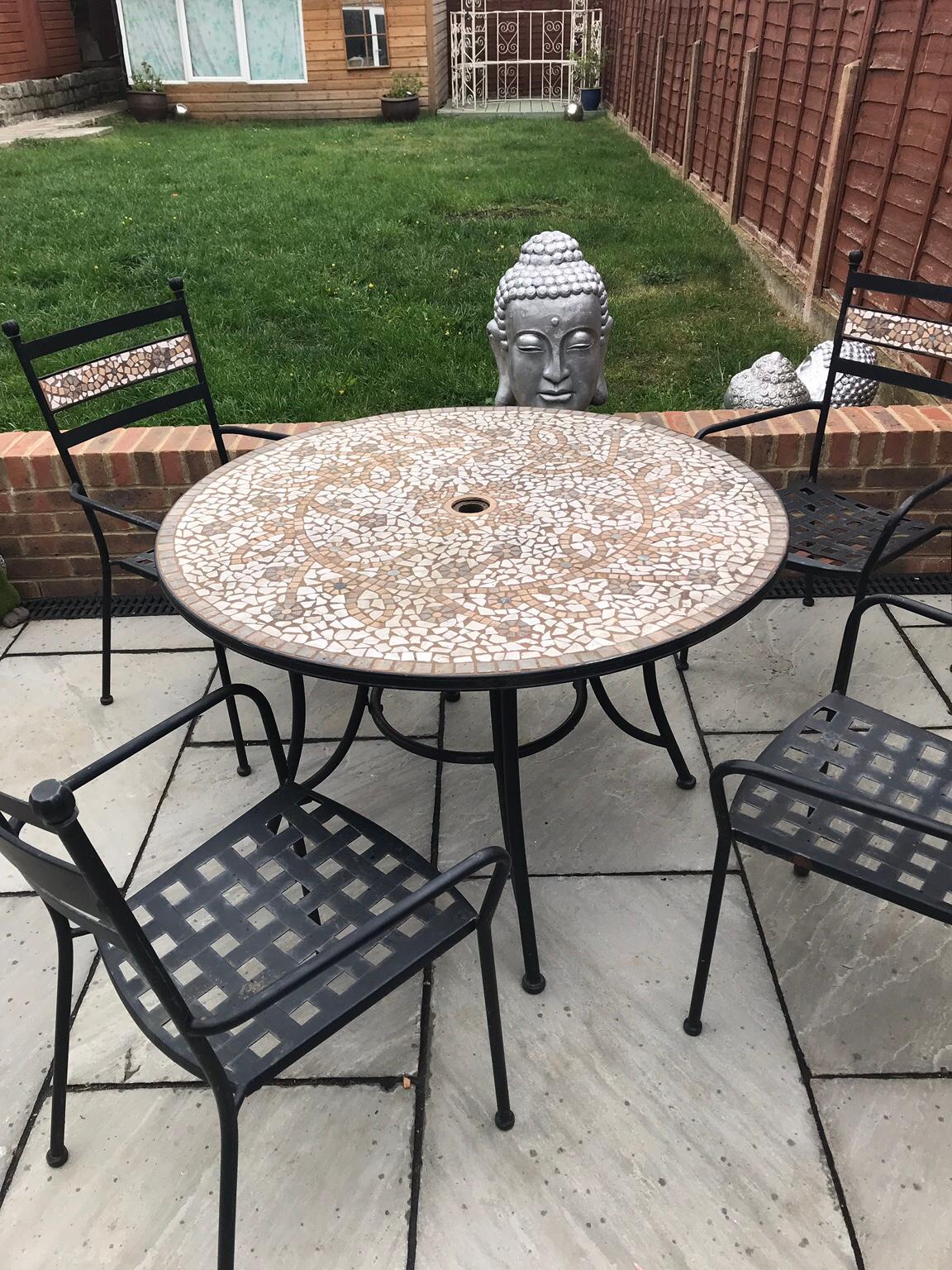 M&s mosaic garden table store