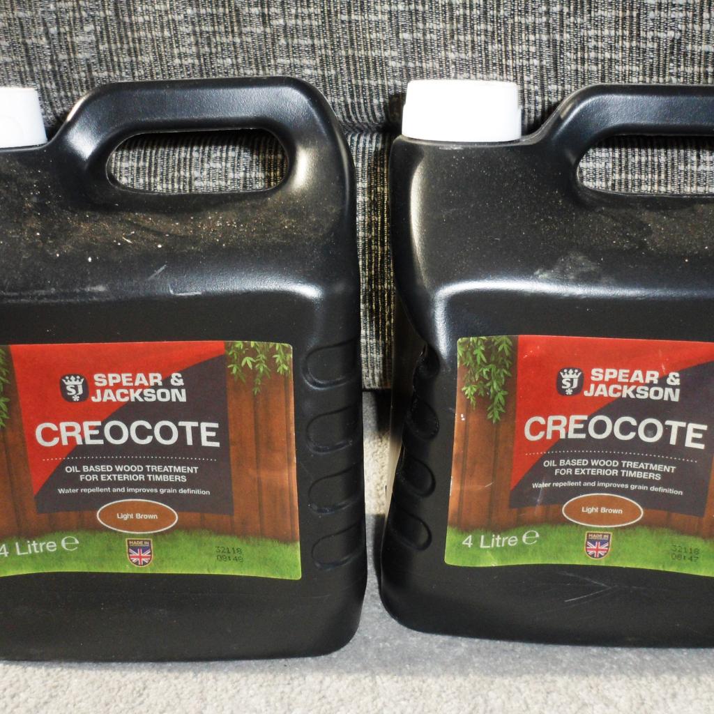 2 x 4 litre creosote in WV1 Wolverhampton for £10.00 for sale | Shpock