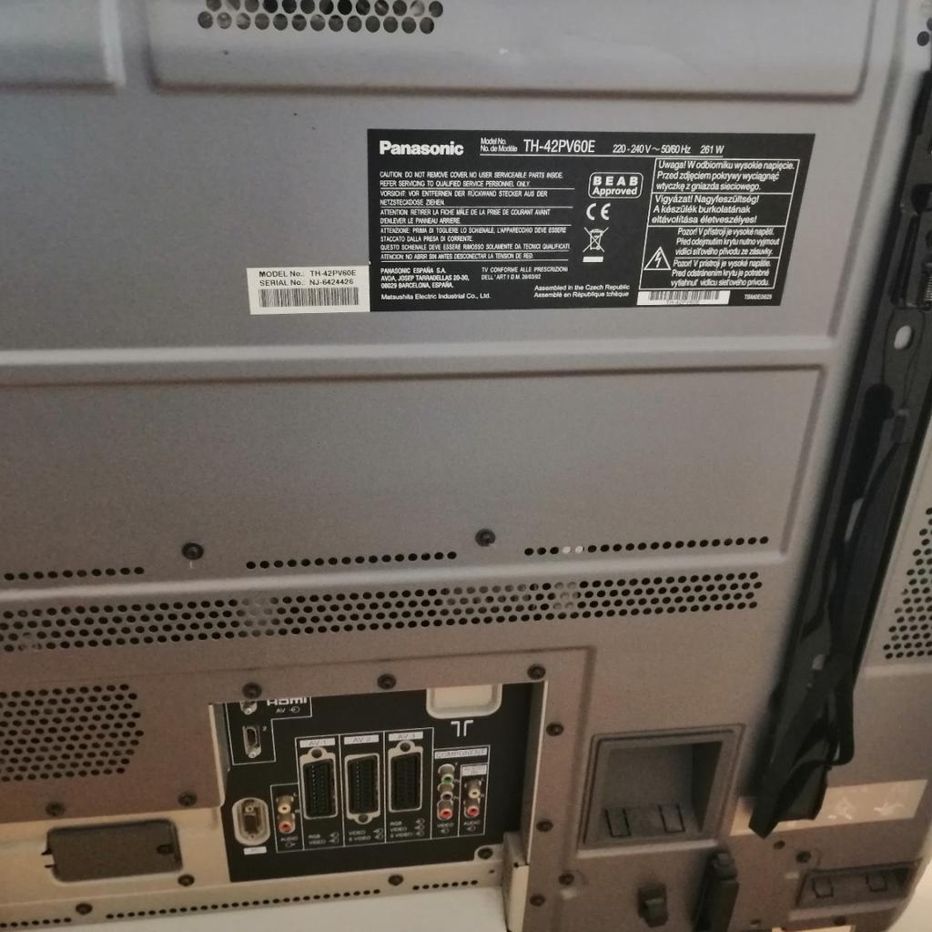 Plasma TV 42'' Panasonic Viera TH 42PV60E in 90408 Nürnberg für 58,00 ...