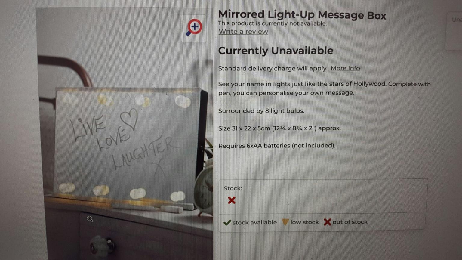 Mirrored Light Up Box in B28 Birmingham für 5,00 £ zum Verkauf | Shpock DE
