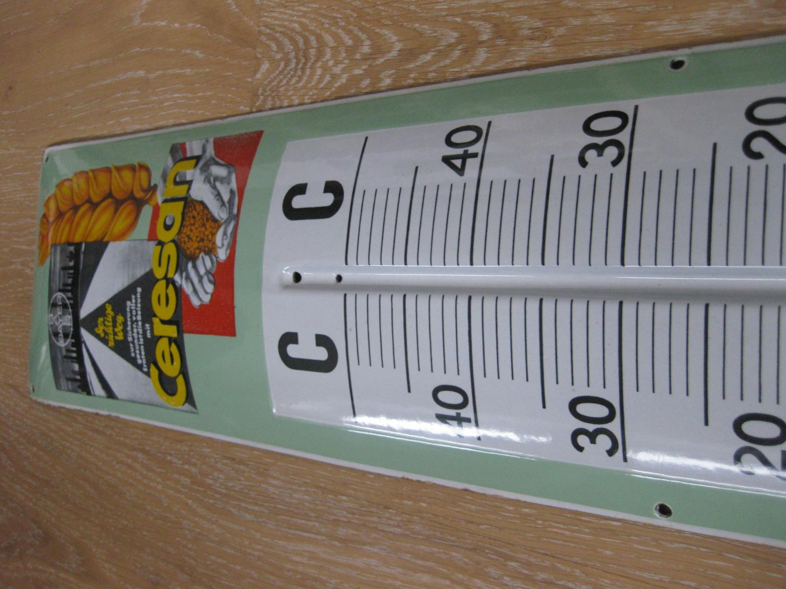 Emailschild Bayer Thermometer Ceresan, groß in 74918 Angelbachtal für ...