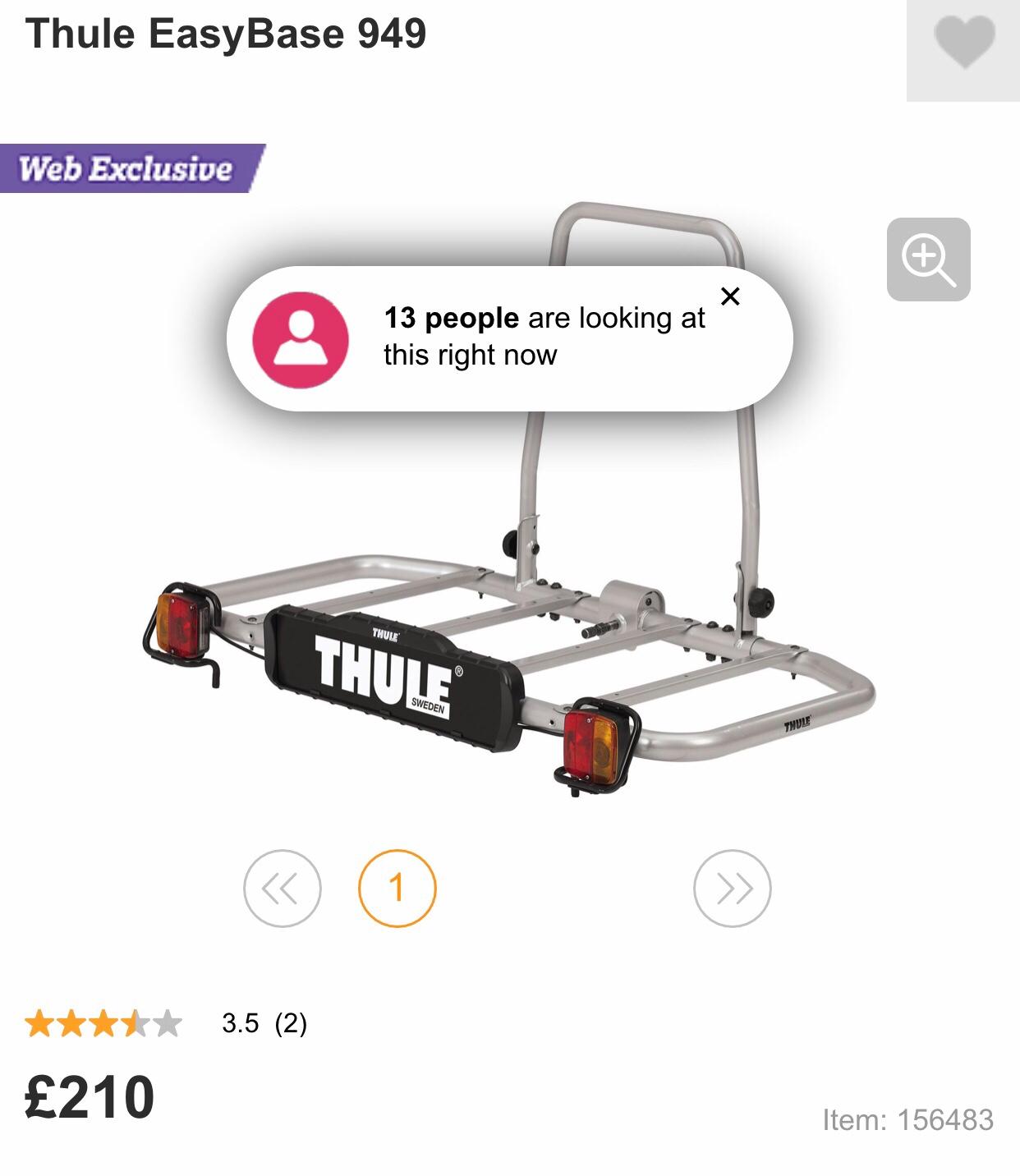 Thule 949 EasyBase & 900 BackUp Box in BB7 Valley for £345.00 for sale ...