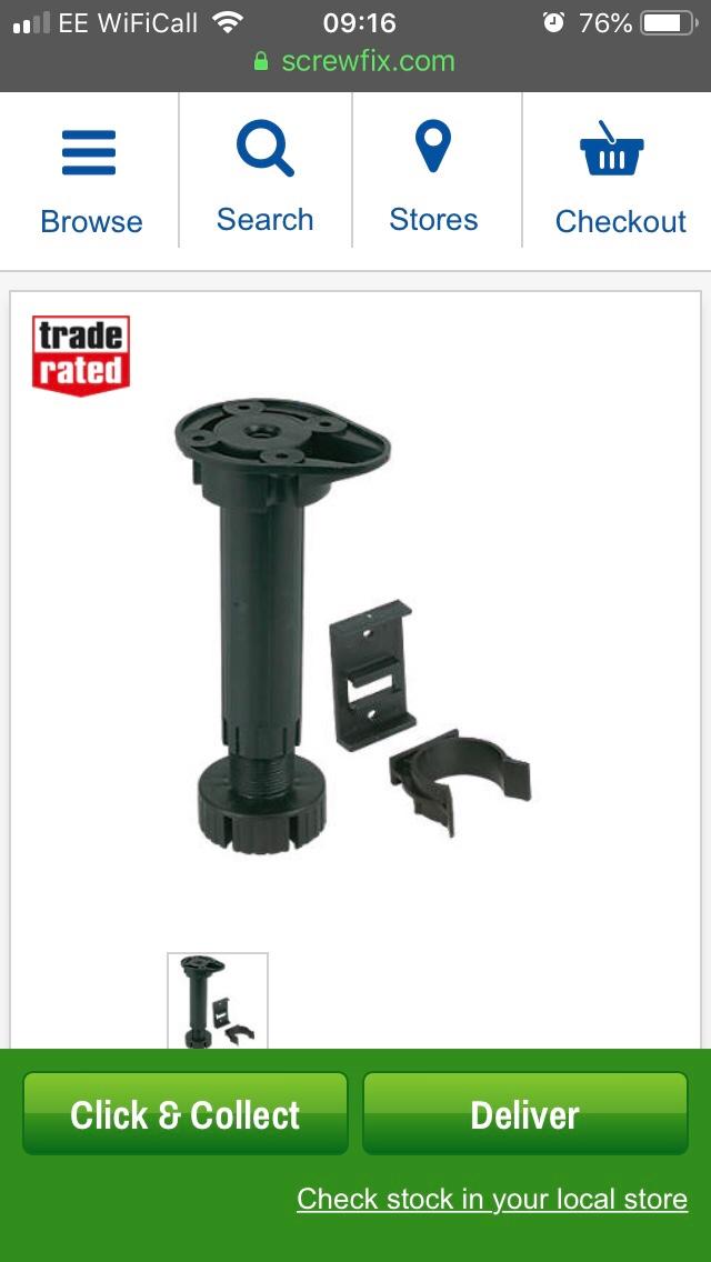 Hafele Kitchen Plinth Feet in DY10 Wyre Forest für 10,00 £ zum Verkauf ...