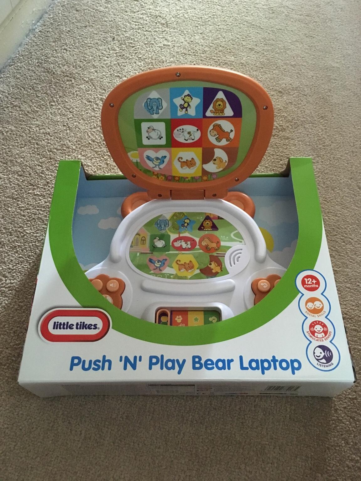 Little tikes push and play bear laptop store