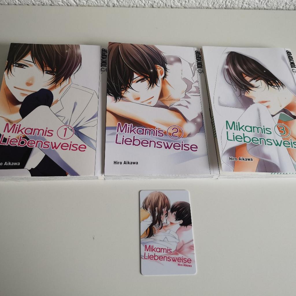Mikamis Liebensweise 1-3 Manga + Shoco Card in 85104 Pförring für 12,00 ...