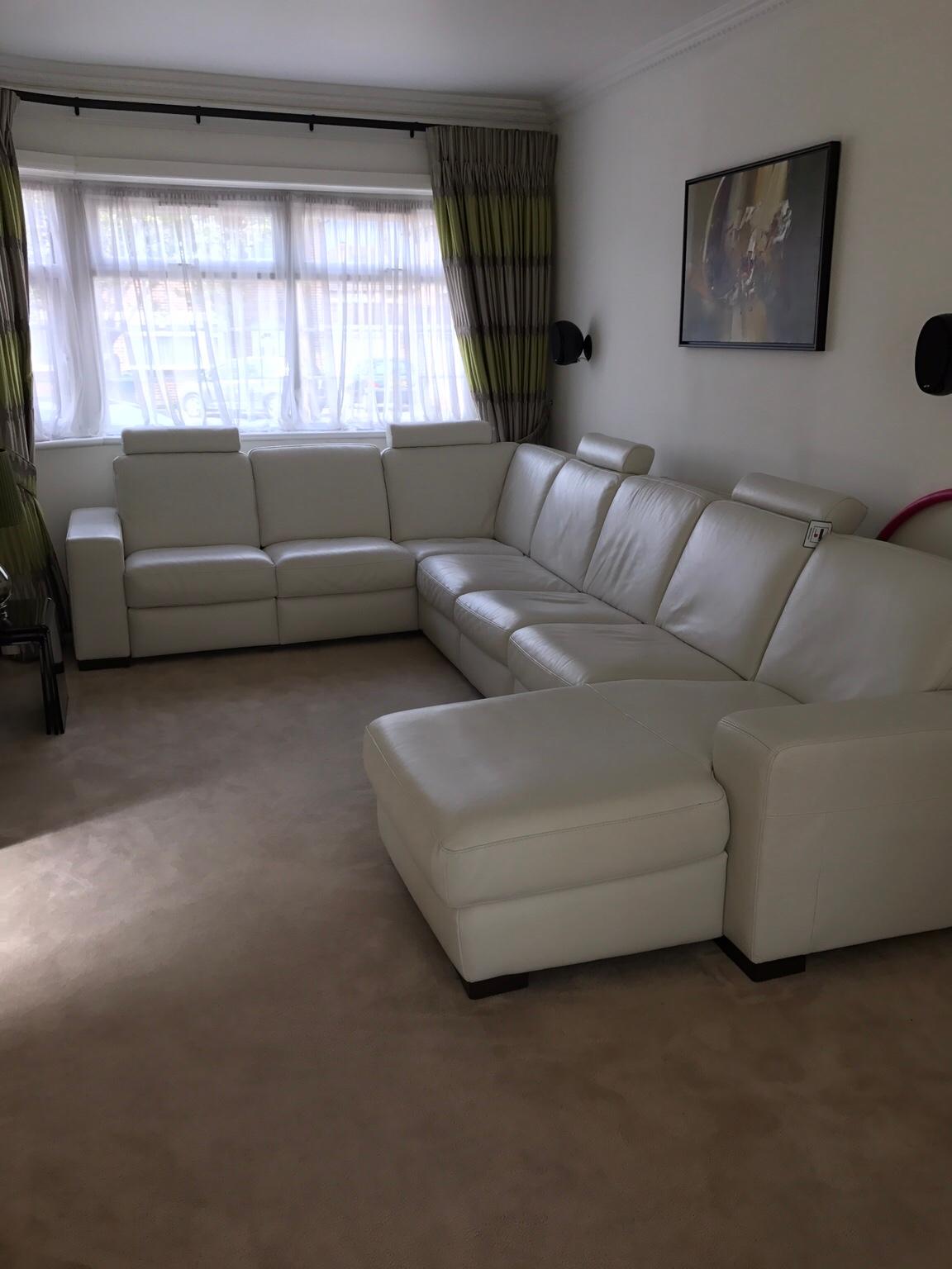 Natuzzi white leather sofa in HA7 London für £ 800,00 zum Verkauf ...