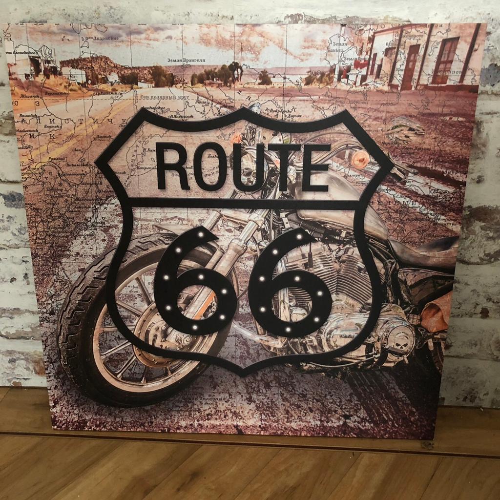 Route 66 light up picture in DN14 Snaith für £ 12,00 zum Verkauf ...