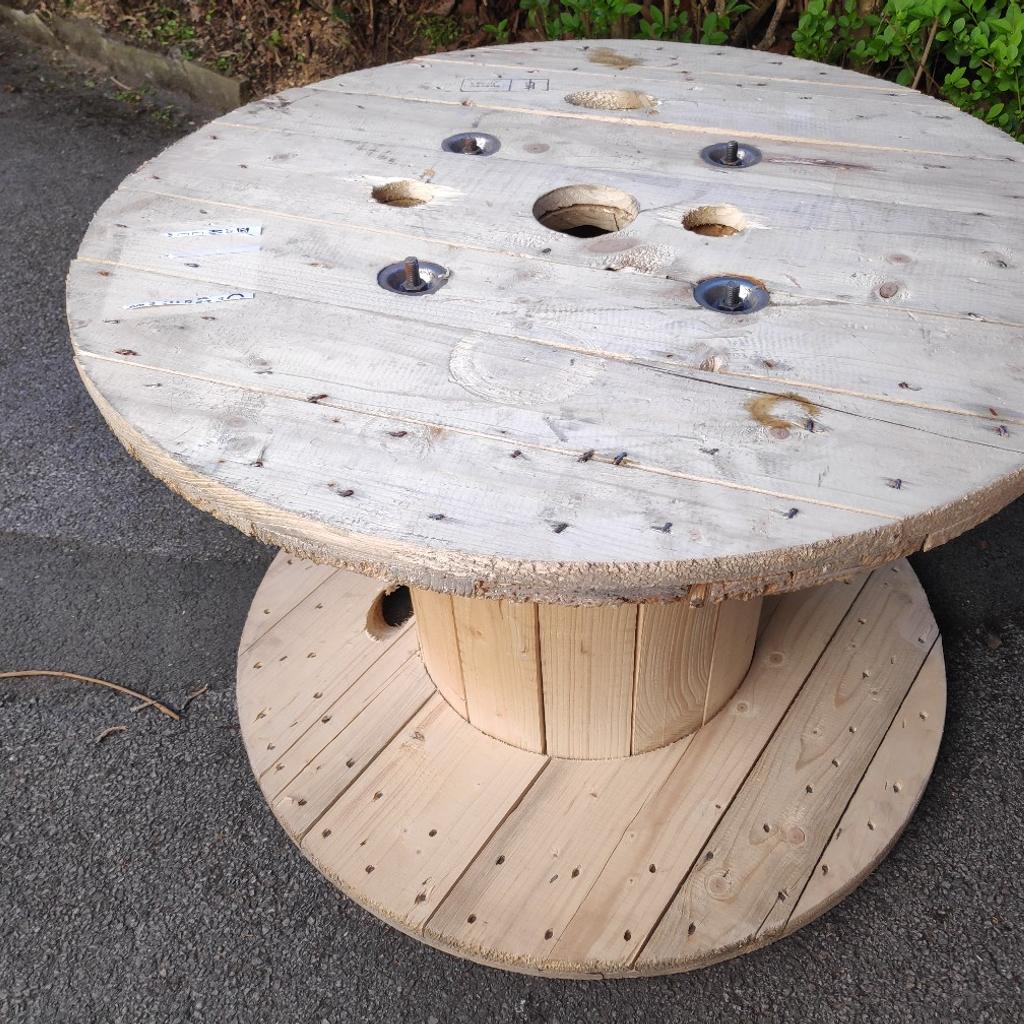 Wooden Cable Drum. Garden Table, Up-cycle, in S11 Sheffield for £20.00 ...