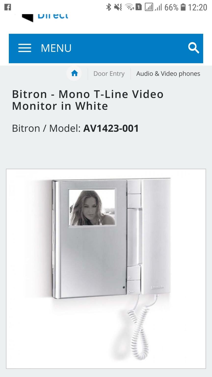 bitron monitor door bell system £25 in WS10 Sandwell for £25.00 for ...