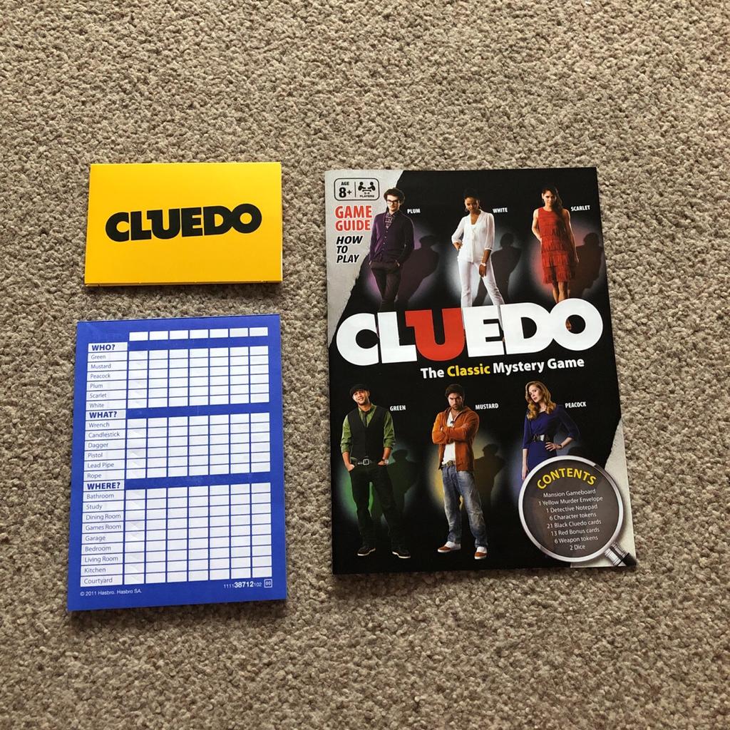 Cluedo. Classic mystery game. Hasbro in TS25 Fens for £8.00 for sale ...