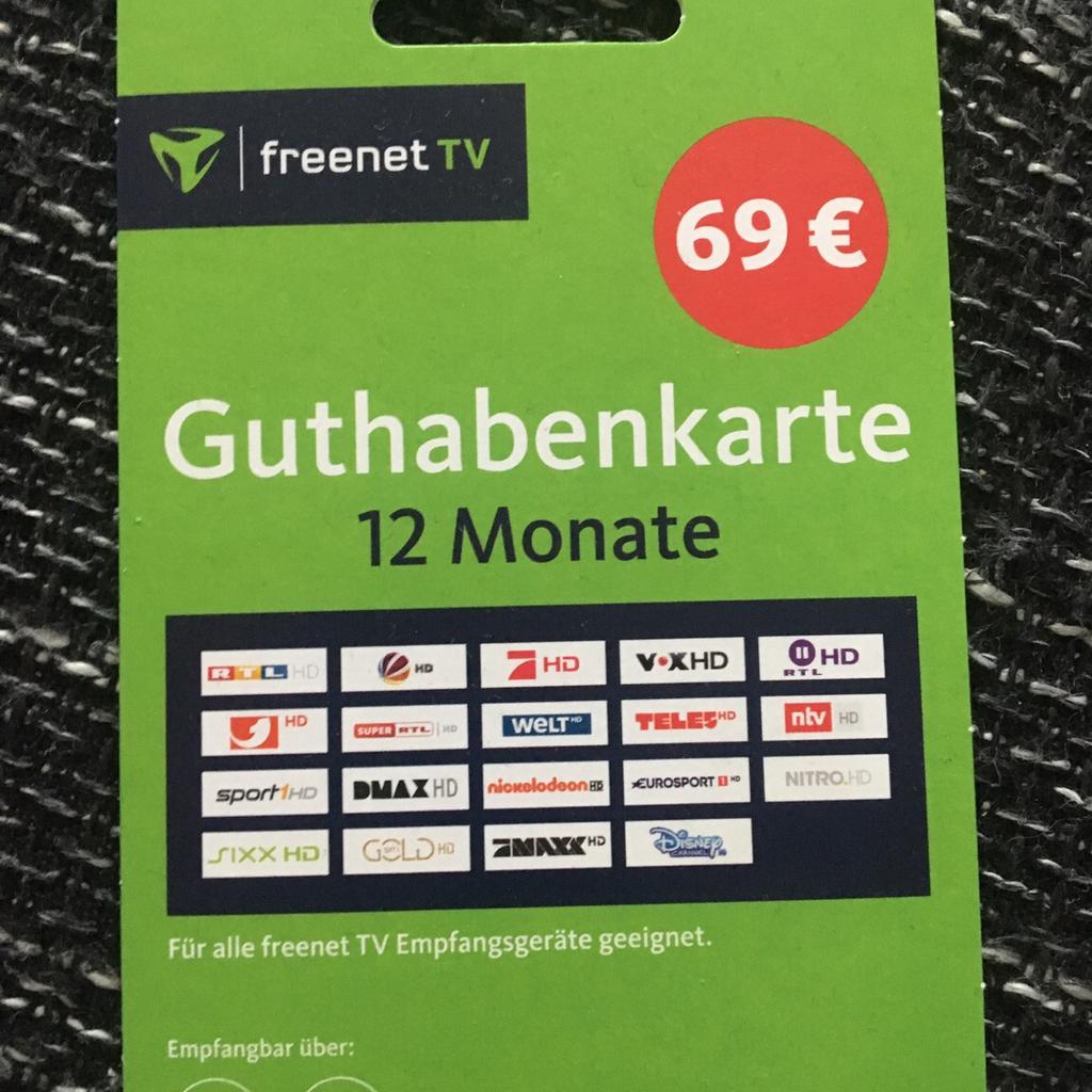 Freenet TV Guthabenkarte in 76229 Karlsruhe für € 60,00 zum Verkauf | Shpock AT