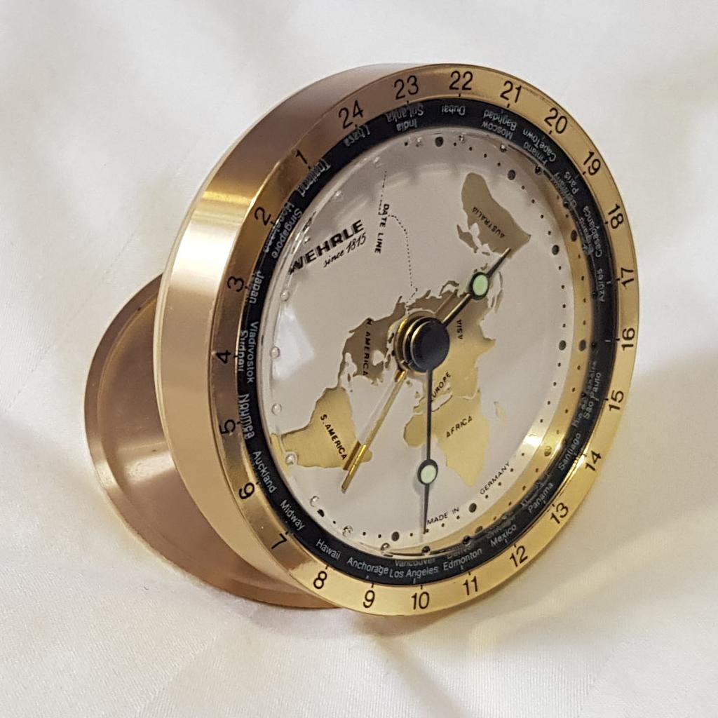 Rare Wehrle World Time Travel Clock in TQ2 Edginswell für £ 25,00 zum ...