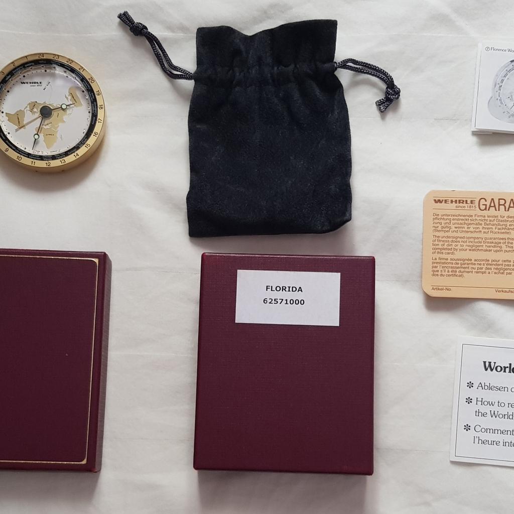 Rare Wehrle World Time Travel Clock in TQ2 Edginswell für £ 25,00 zum ...