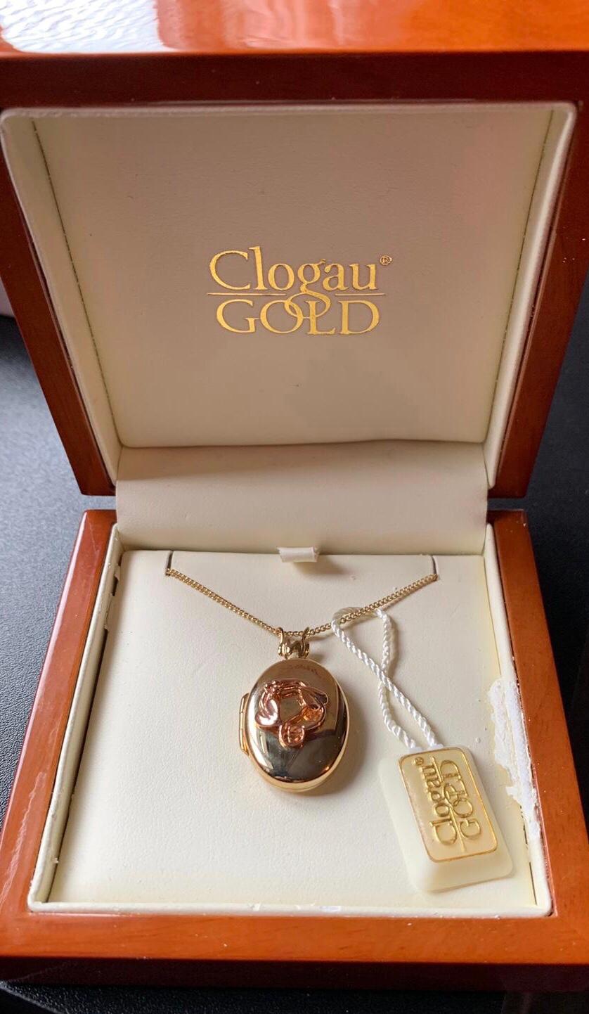 BEAUTIFUL 9ct GOLD CLOGAU WELSH LOCKET CHAIN in NG21 Nottinghamshire ...