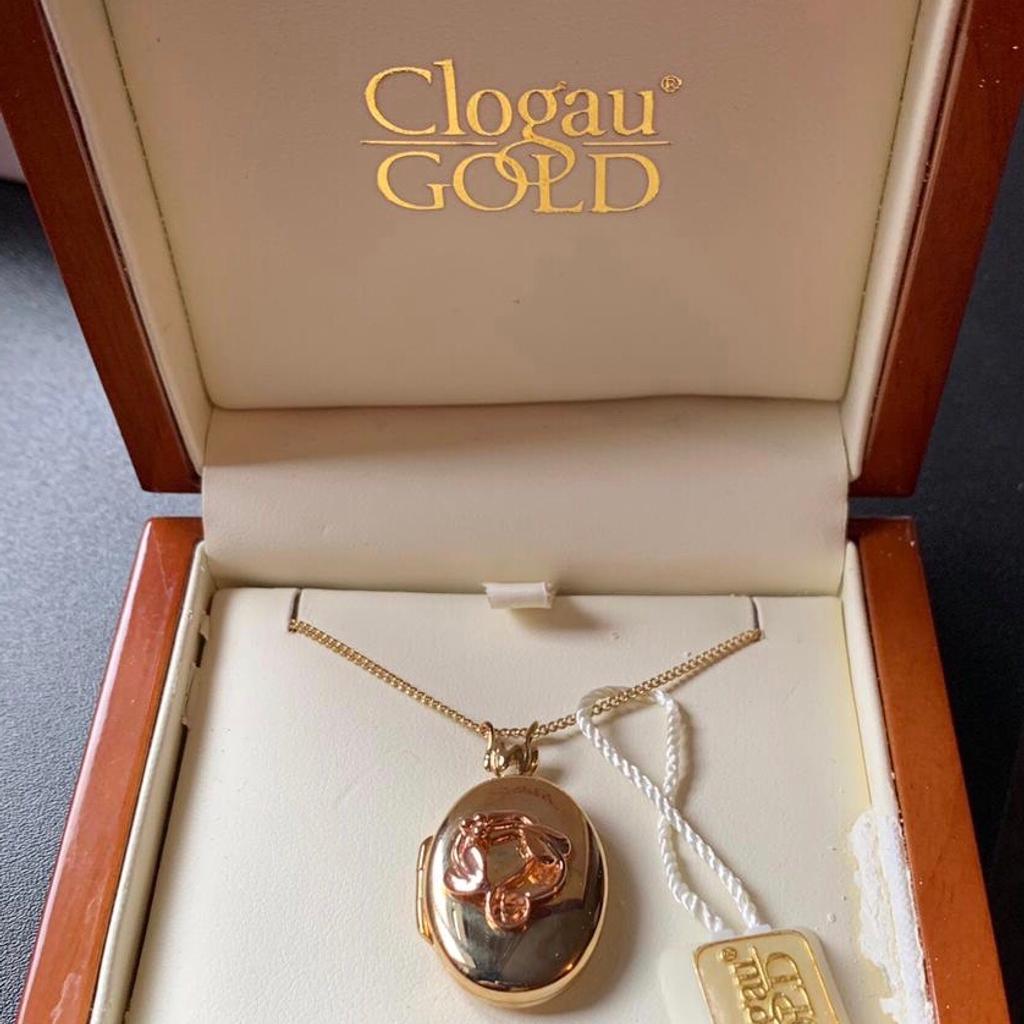 BEAUTIFUL 9ct GOLD CLOGAU WELSH LOCKET CHAIN in NG21 Nottinghamshire ...