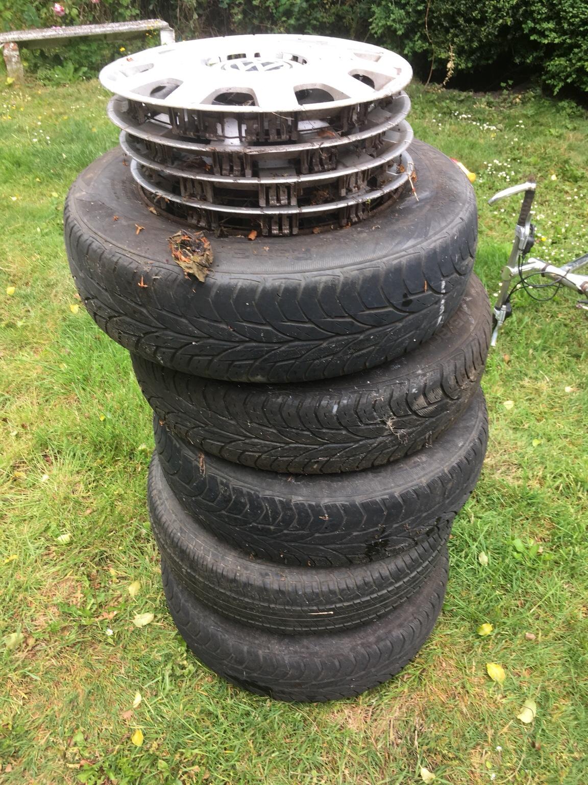 Vw Mk4 golf Wheels and tyres 175/80/14’s in South Somerset für 10,00 ...