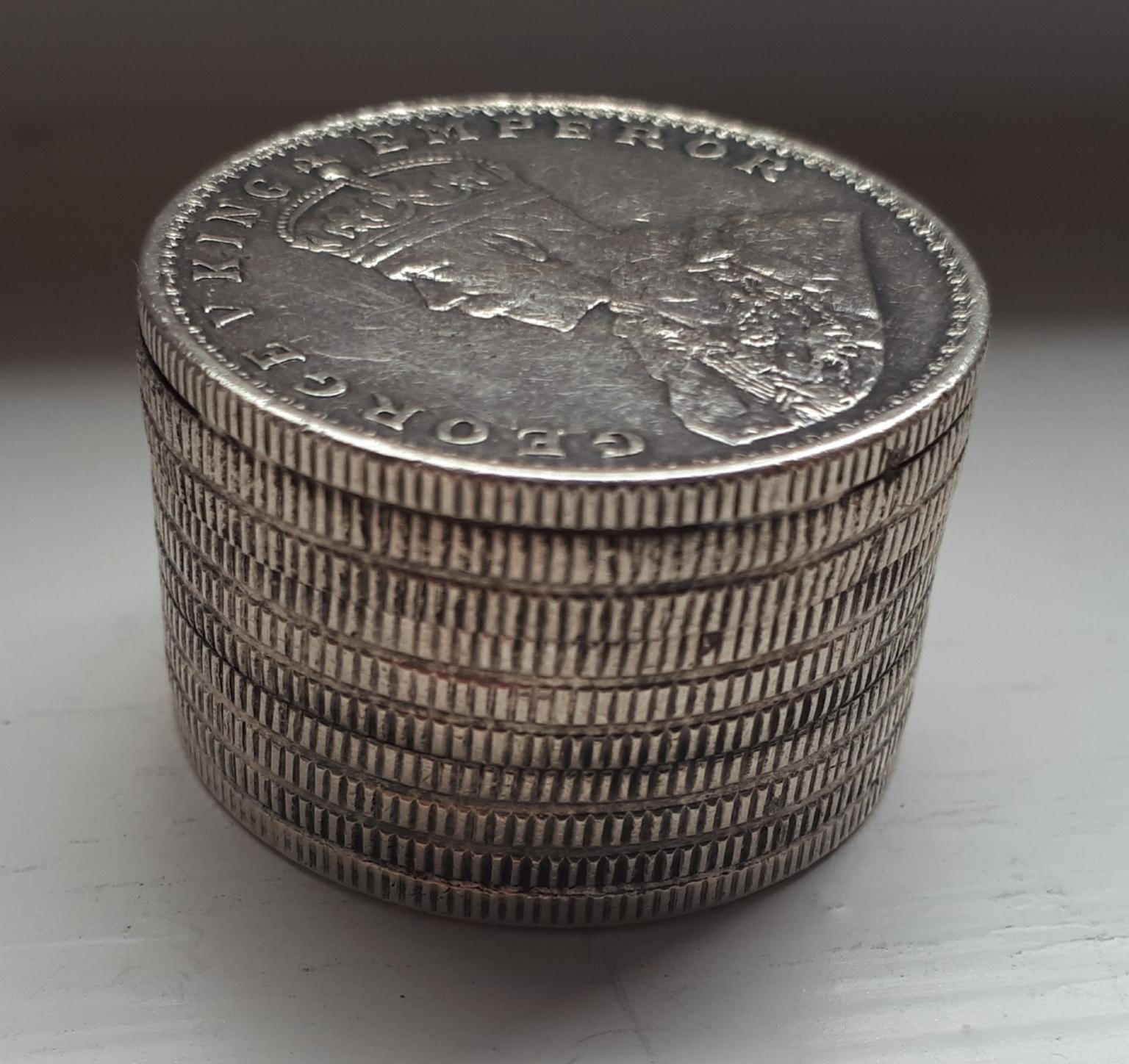 Antique Silver trinket box made of Rupee coin in Test Valley for £80.00 ...