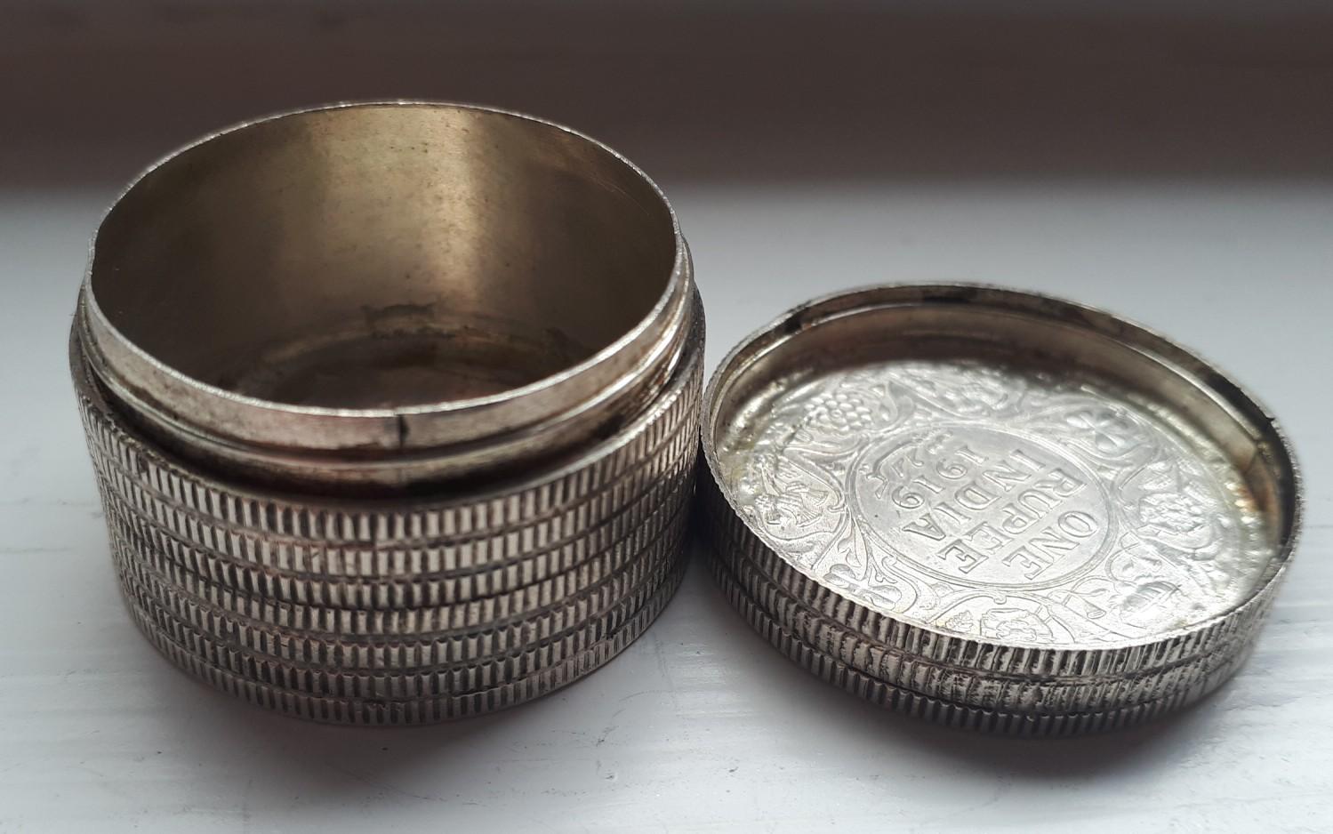 Antique Silver trinket box made of Rupee coin in Test Valley for £80.00 ...