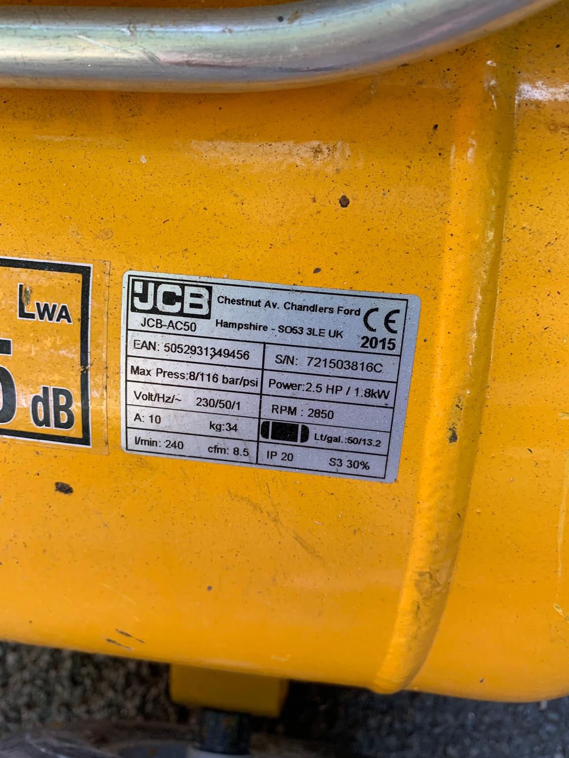 Air compressor 50l JCB in WV14 Wolverhampton for £75.00 for sale | Shpock