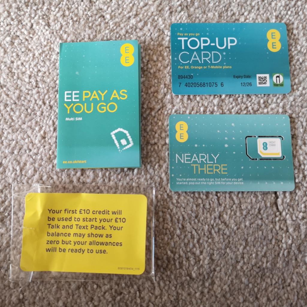New EE PAYG Sim Card Pack with £10 Loaded in LE13 Melton for £4.00 for ... New EE PAYG Sim Card Pack with £10 Loaded in LE13 Melton for £4.00 for ...