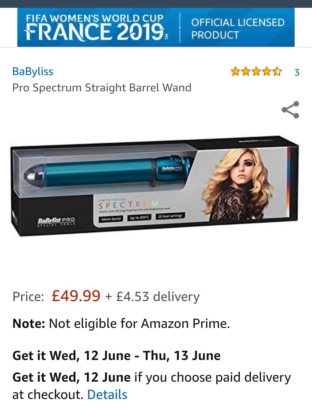 Babyliss Pro ceramic wand Spectrum Blue in TW17 Spelthorne für 14,00 ...