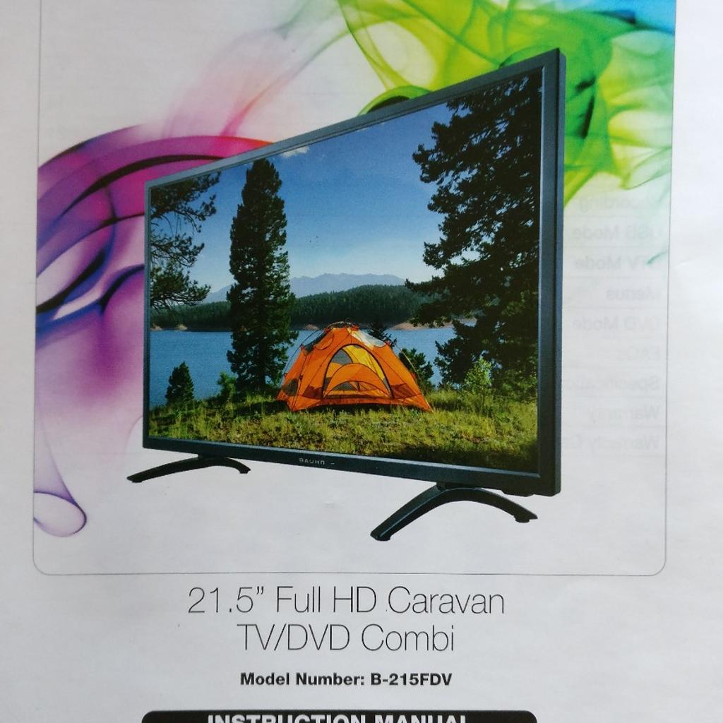 Caravan 12v/240v 21.5" TV with Built in DVD in TS23 Billingham for £60. ...