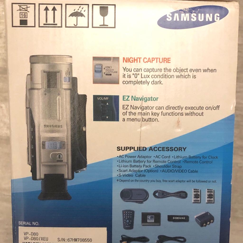Samsung VP-D80 Digital Camcorder in WS9 Walsall für 40,00 £ zum Verkauf ...