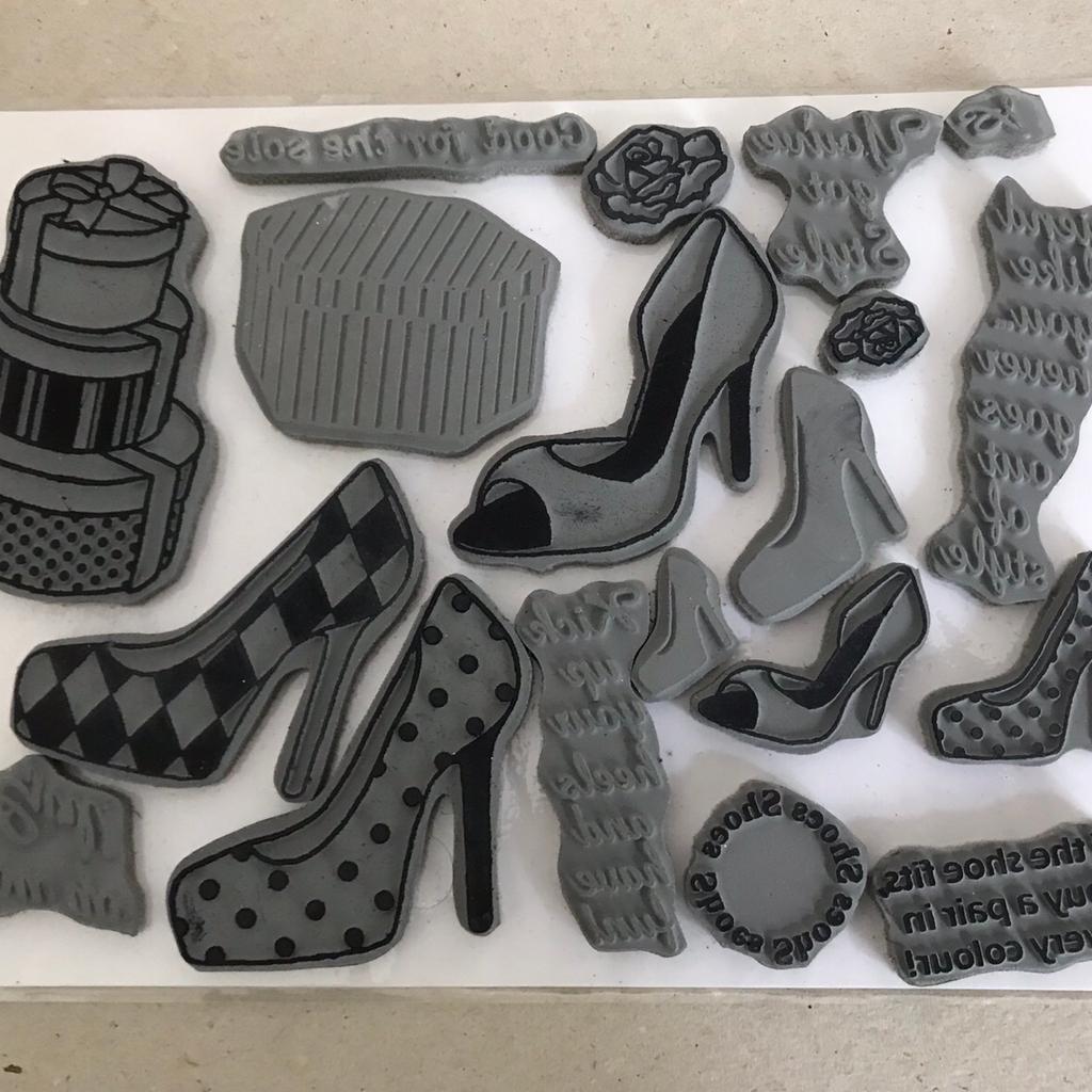 Set of shoe craft rubber stamps in Ashfield für £ 2,50 zum Verkauf ...