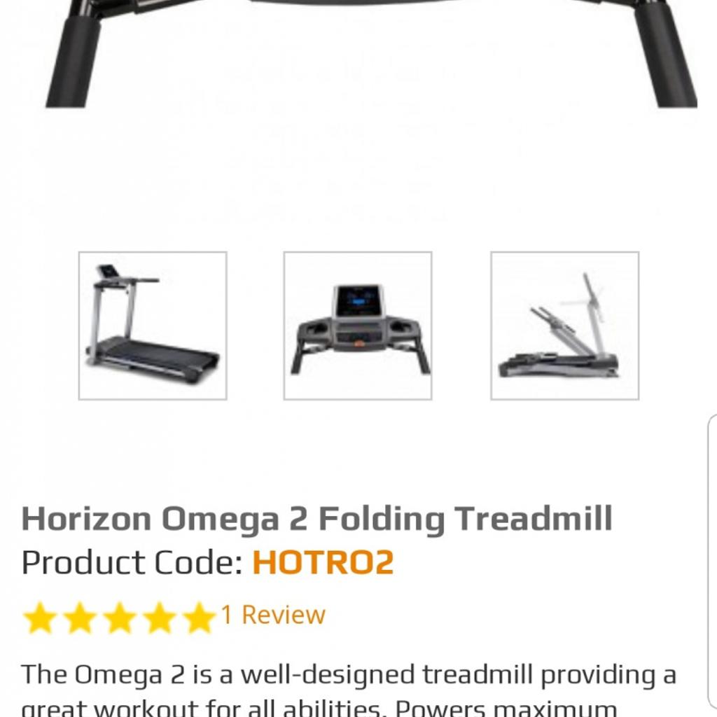 Horizon Omega 2 Folding Treadmill in Chelmsford für £ 250,00 zum ...