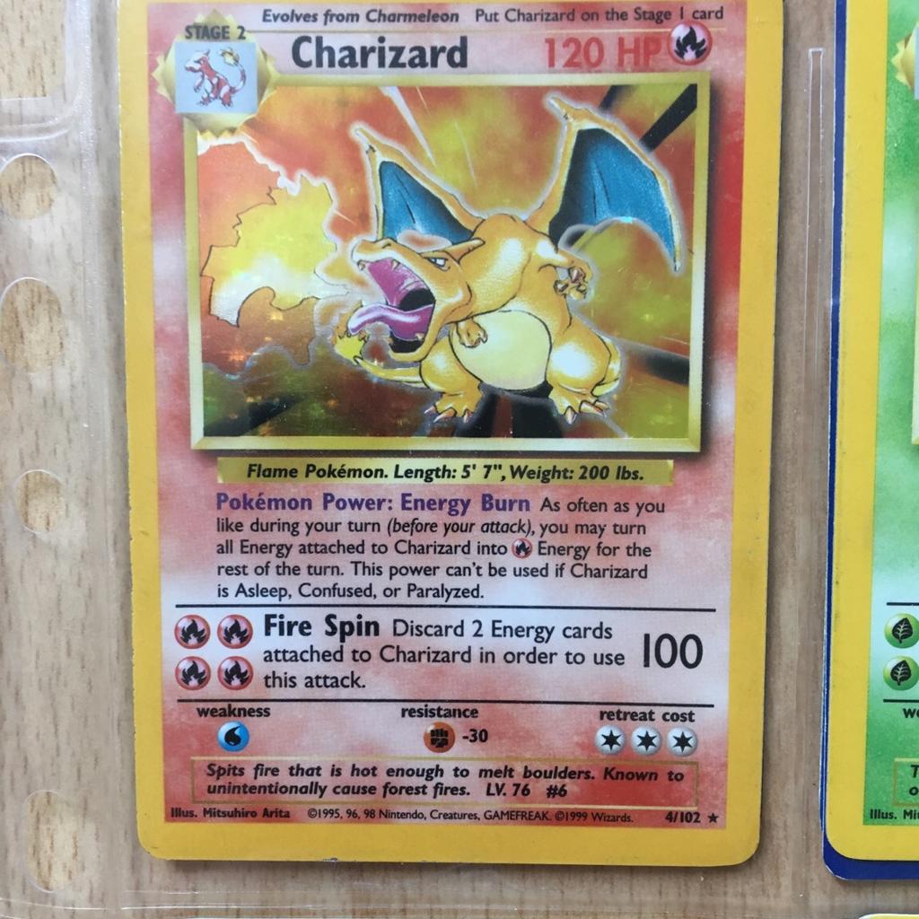 RARE Pokemon cards (1998) Charizard inc in PR7 Ribble für 325,00 £ zum ...