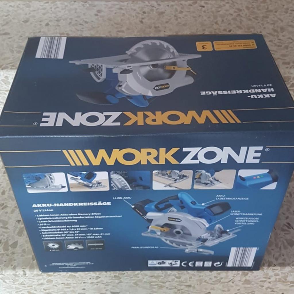 HANDKREISSÄGE WORKZONE LI-ION 20 V NEU&OVP in 68309 Mannheim für € 59,90 zum Verkauf | Shpock AT