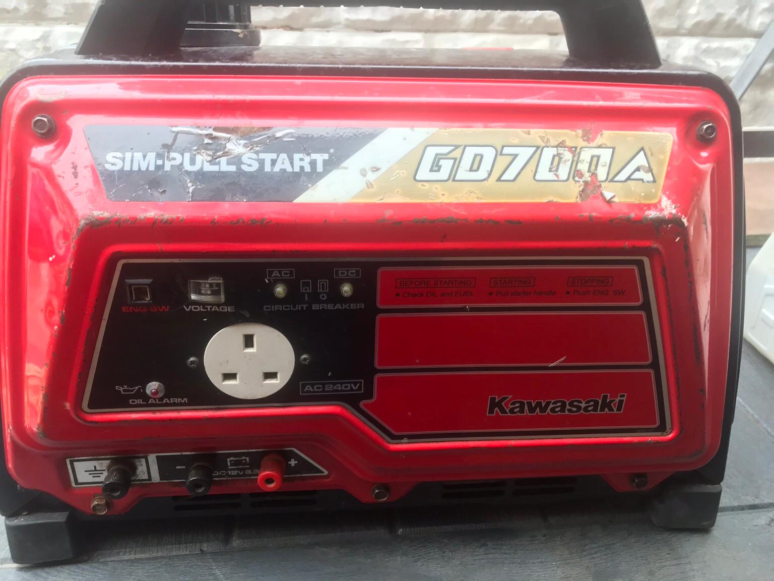 Kawasaki suitcase generator 240v and 12v in St Helens for £80.00 for ...