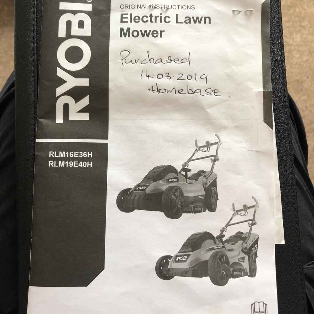 Ryobi Lawn Mower Warranty