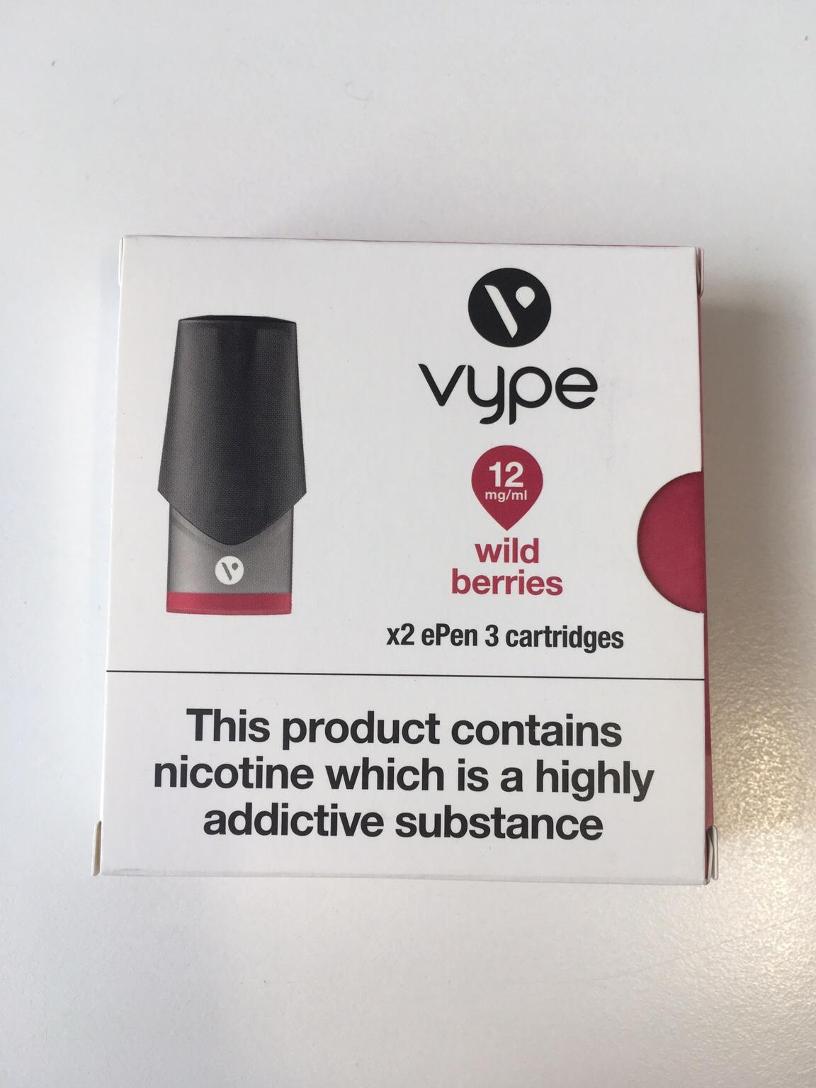 Vype vape ePen3 12mg Crisp Mint/Wild Berries in EC2Y for £3.50 for sale ...