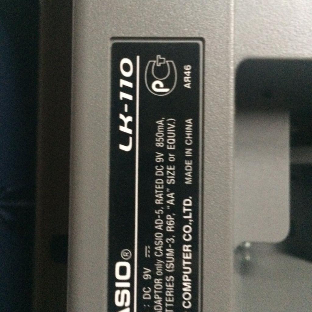 casio LK-110 Keyboard mit Licht in 71067 Sindelfingen für € 33,00 zum ...