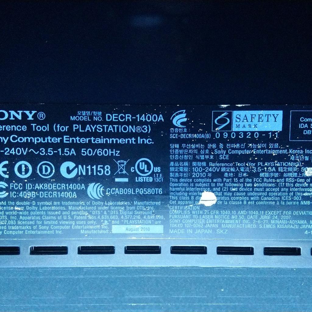 PS3 Tool /Reference Tool DECR-1400A in 61273 Wehrheim für € 111,00 zum ...