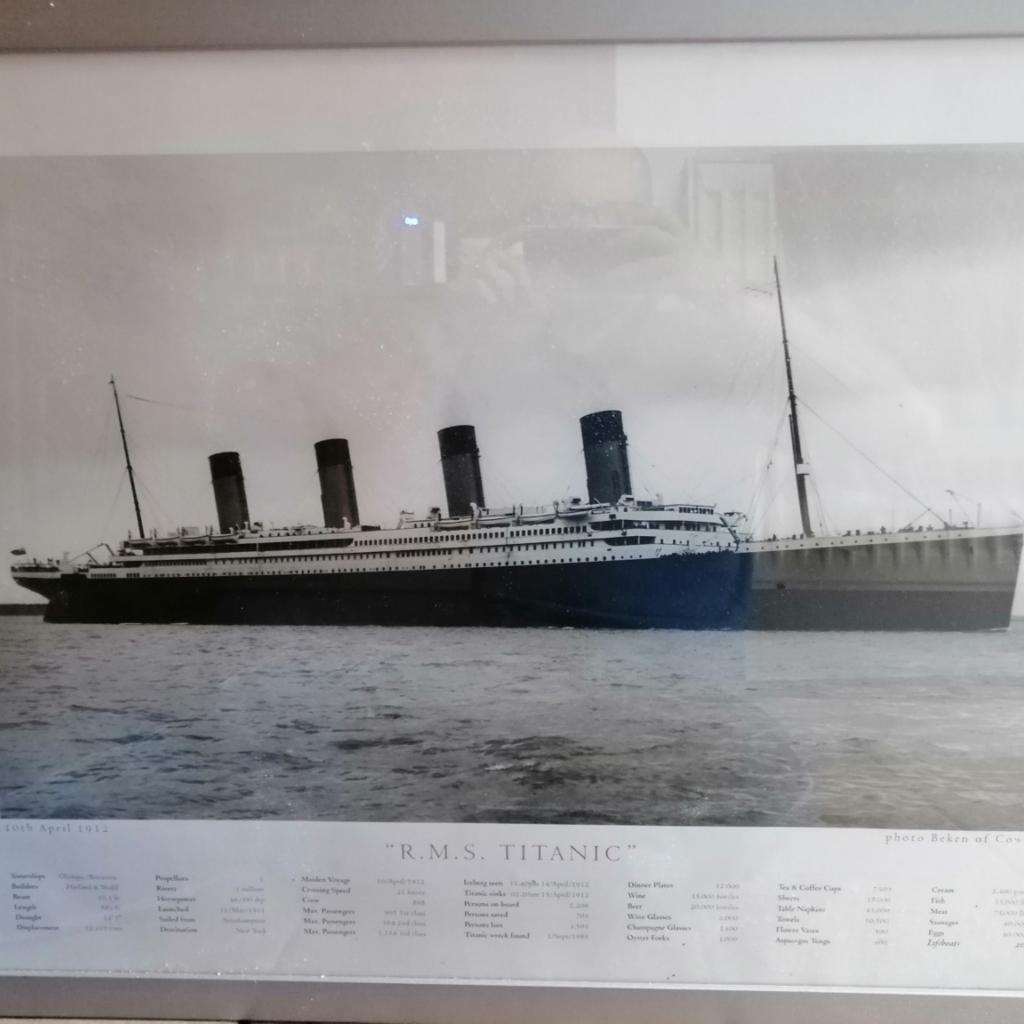 Titanic picture in frame, in B64 Sandwell for £10.00 for sale | Shpock