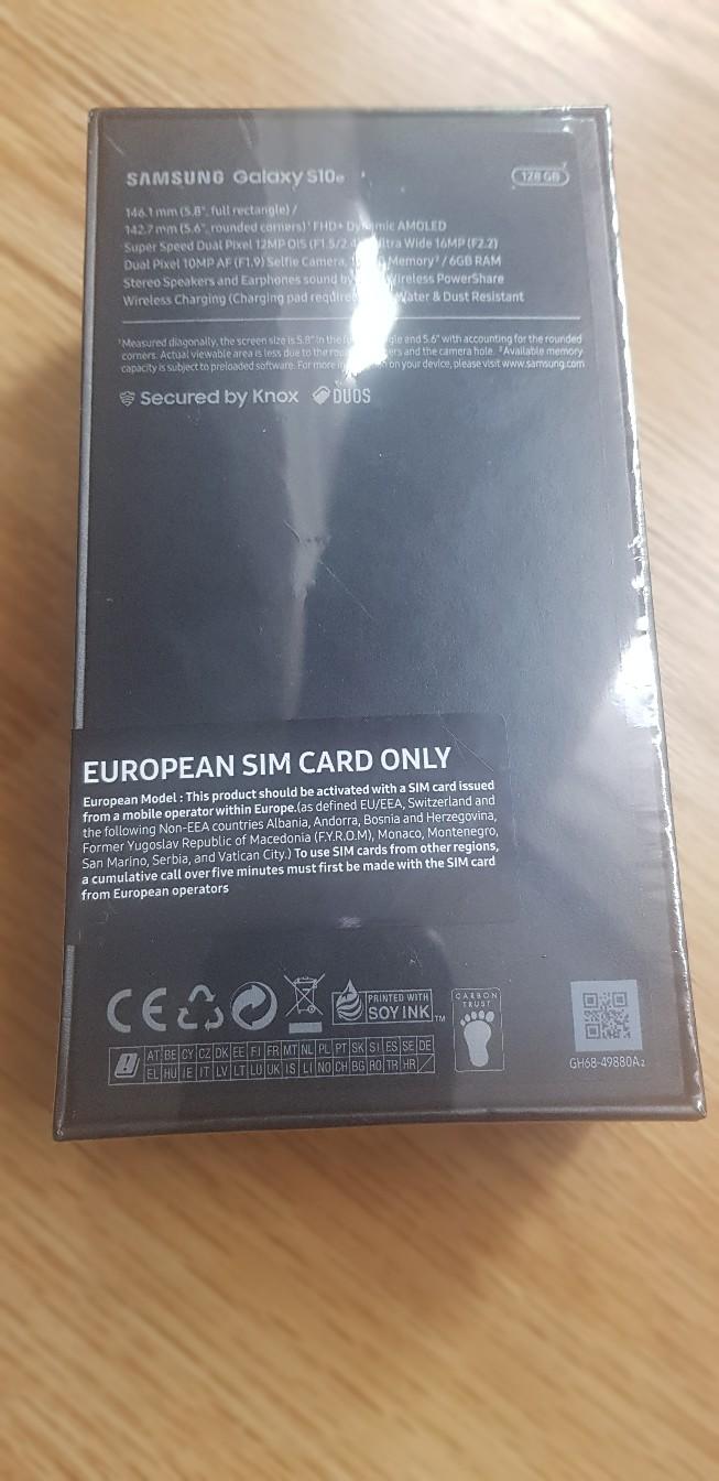 Samsung S10E 128gb dual sim * New and sealed in E15 London für 400,00 ...