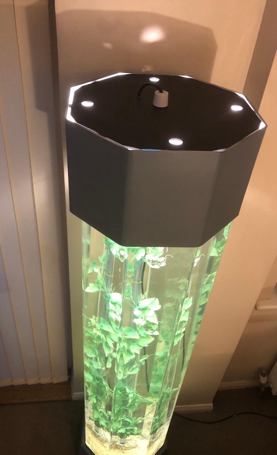 6 ft tall designer column fish tank hexagonal in CV11 Bedworth for £325 ...
