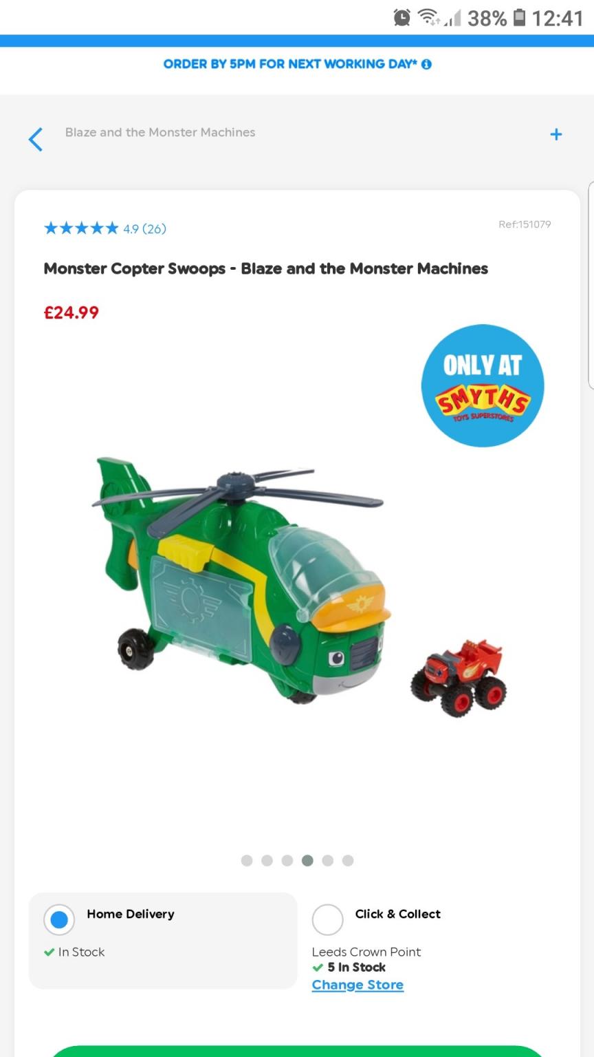 Blaze and the monster machine helicopter in WF6 Wakefield for £5.00 for ...