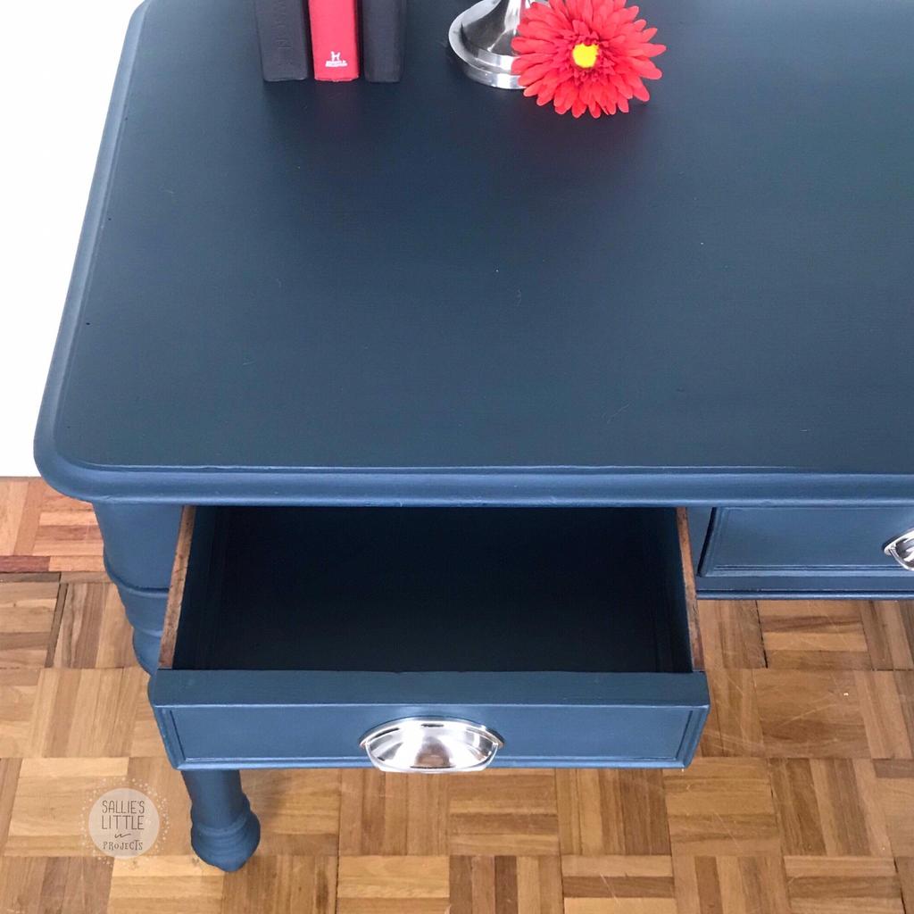 Dark Blue Ladies Writing Desk in RG5 Sonning for £365.00 for sale | Shpock