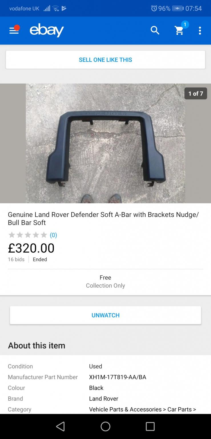 defender genuine foam nudge bar bumper in YO51 Harrogate für 260,00 ...